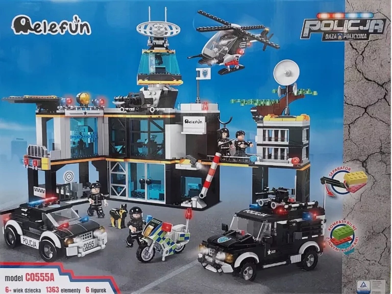 KLOCKI ELEFUN POLICJA - BAZA POLICYJNA C0555A - 12963267306 - oficjalne ...