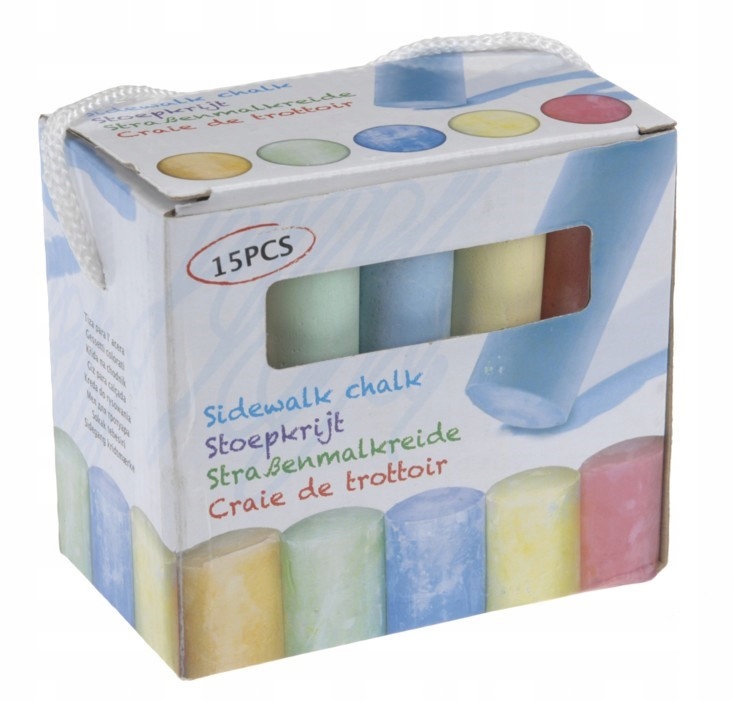 KREDA DO RYSOWANIA DUŻY ZEST KOLORY 15 SZT - 12428497371 - oficjalne ...