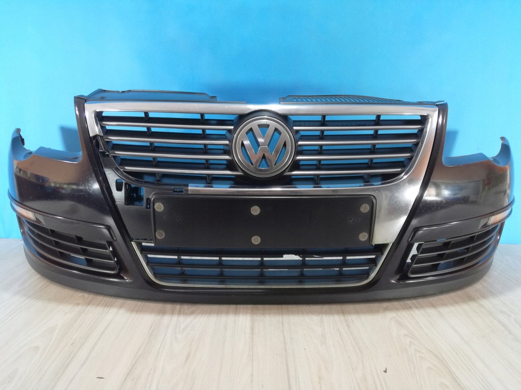 VW Passat B6 zderzak grill przód przedni LC9X - 12823022122 - oficjalne archiwum Allegro