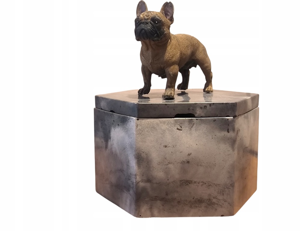 urna dla psa z figurką buldog francuski urny pamiątka figurka psa ...