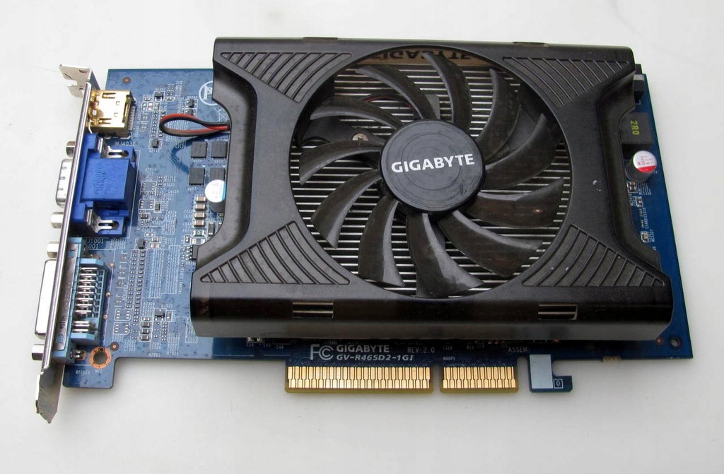 GIGABYTE Radeon HD4650 1GB AGP GV-R465D2-1GI - 12576147188 - oficjalne ...