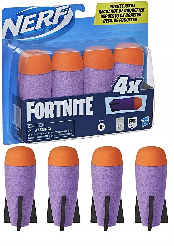 NERF FORTNITE ROCKET RAKIETY STRZAŁKI HASBRO E9989 - 11958831899 ...