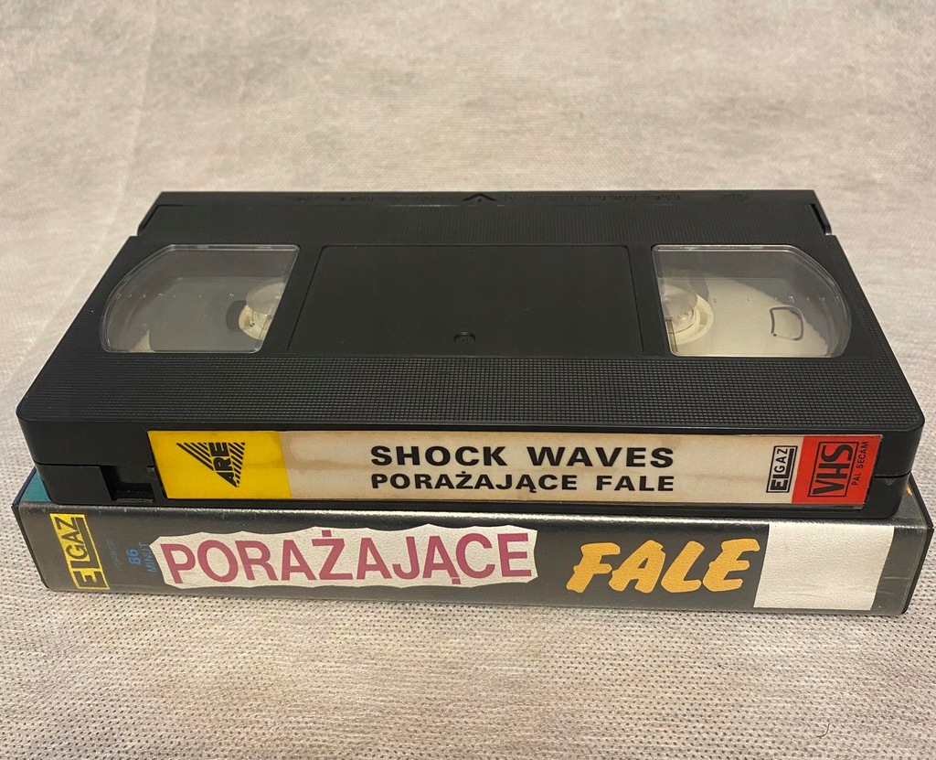 SHOCK WAVES- PORAŻAJĄCE FALE VHS UNIKAT! ELGAZ - 15268679167 - oficjalne archiwum Allegro