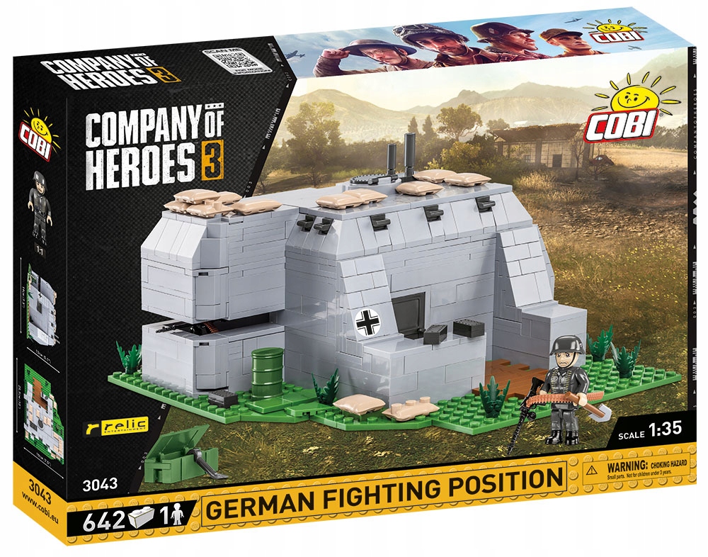 Cobi 3043 Company of Heroes 3 German Bunkier Model Bunkra Klocki ... Cobi 3043 Company of Heroes 3 German Bunkier Model Bunkra Klocki ...