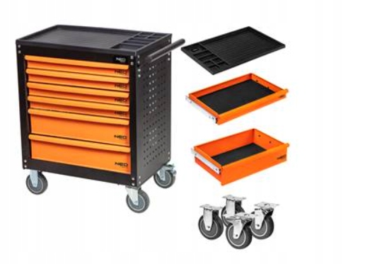 WÓZEK Szafka narzędziowa NEO CUSTOM 84-080 6SZUFLA - 12034770811 - oficjalne archiwum Allegro