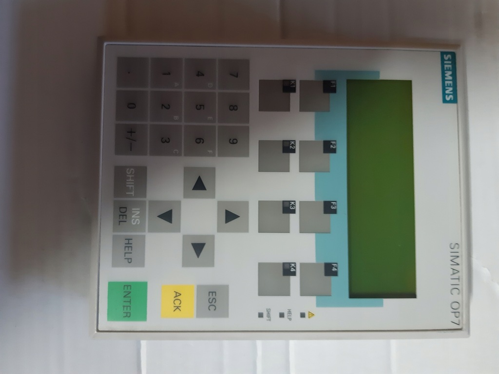 PANEL SIEMENS SIMATIC OP 7 OP7 607 1JC20-0AX1 - 10668094825 - oficjalne ...