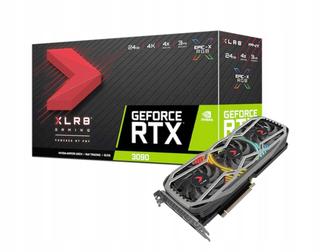 Karta graficzna PNY GeForce RTX 3090 24 GB Gaming Uprising Epic-X ...