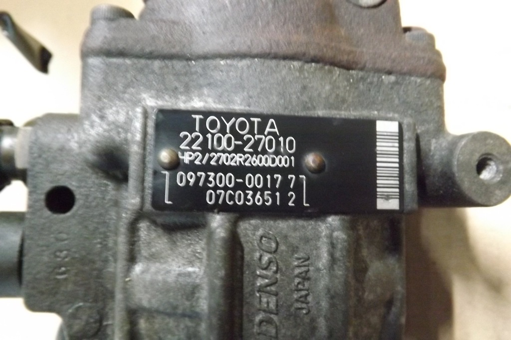 Pompa wtryskowa 22100-27010 - Toyota Rav 4 2.0 D4D - 7210453828 ...