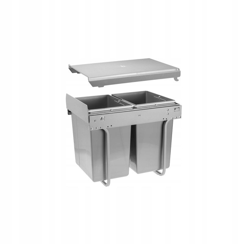 KOSZ, SEGREGAT NA ŚMIECI PB-45-002X20 400mm SZARY - 12100334974 ...