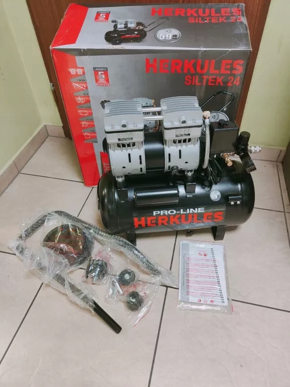 KOMPRESOR HERKULES PRO-LINE SILTEK 24 IDEAŁ !! - 12864772585 - oficjalne archiwum Allegro