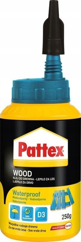 Klej do drewna Pattex Wood Waterproof 0,25kg - 10895993578 - oficjalne ...