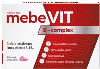 MebeVIT B-complex 60 tabletek witamina B complex - 13169719428 ...
