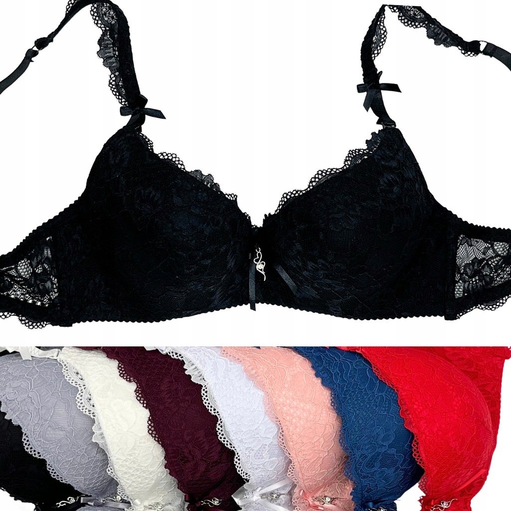Biustonosz koronkowe lekki puszap 75B eleganckie stanik Forlady bieliżna - 14191152757 ...