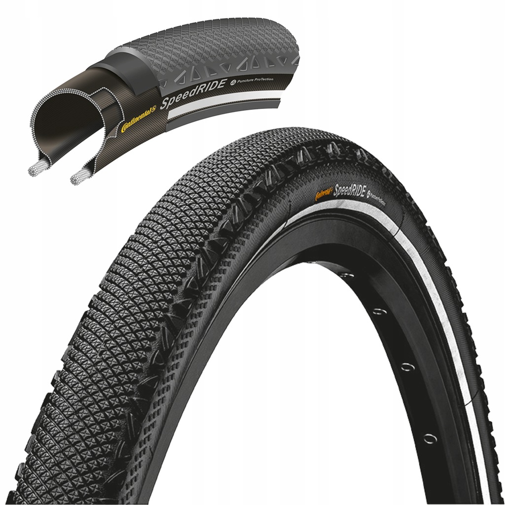 Opona Continental Speed Ride 28x1.60 700x42C z ODBLASKIEM GRAVEL SZOSA ...