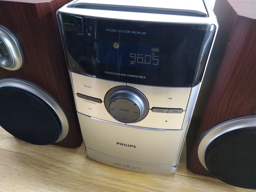 MINI WIEŻA PHILIPS CD AUDIO FM/AM KASETA !! - 13561225131 - oficjalne archiwum Allegro