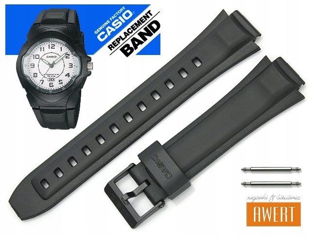 CASIO oryginalny pasek do zegarka MW-600B czarny + teleskopy 15mm - 14772832744 - oficjalne ...