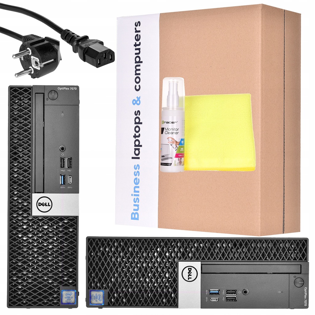 Komputer DELL SFF 7070 i7-9700 16GB nowy 512GB SSD - 13564889816 ...