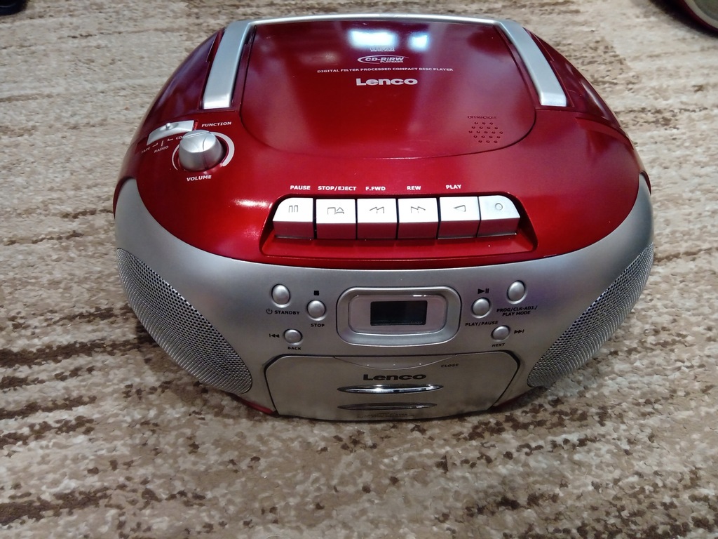 Magnetofon kasetowy Lenco SCD-420 Czerwony #14 - 13850973373 - oficjalne archiwum Allegro