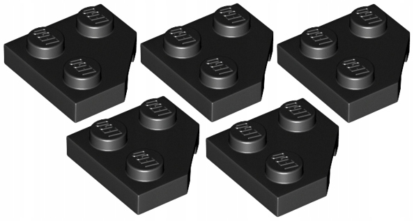 LEGO Płytka 2x2 Narożna Czarna (26601/6174243) x5 - 12087869886 ...