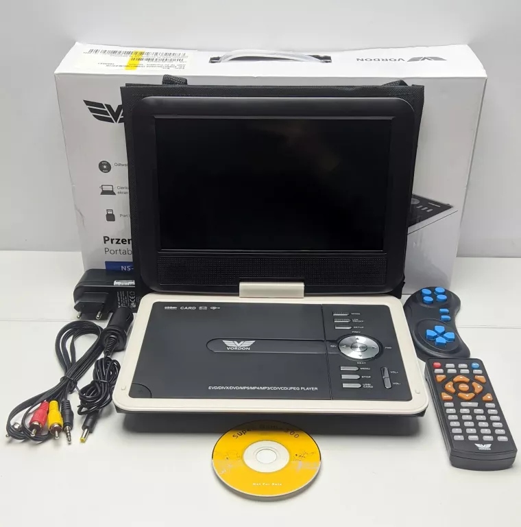 PRZENOŚNY ODTWARZACZ DVD VORDON NS-960 - 12213178591 - oficjalne archiwum Allegro
