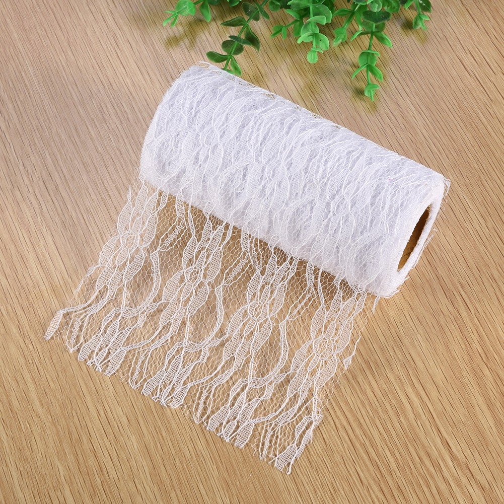 Koronkowa dekoracja stołu koronkowa tiulowa rolk - 10554636354 ...