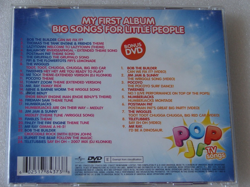 Pop Jr Tv songs CD+DVD Ideał Piosenki z bajek - 7463434224 - oficjalne ...