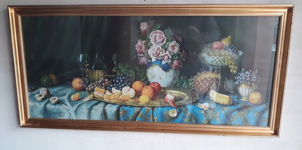 Martwa natura owoce Willy Hanft Dresden oleodruk - 9023327075 ...