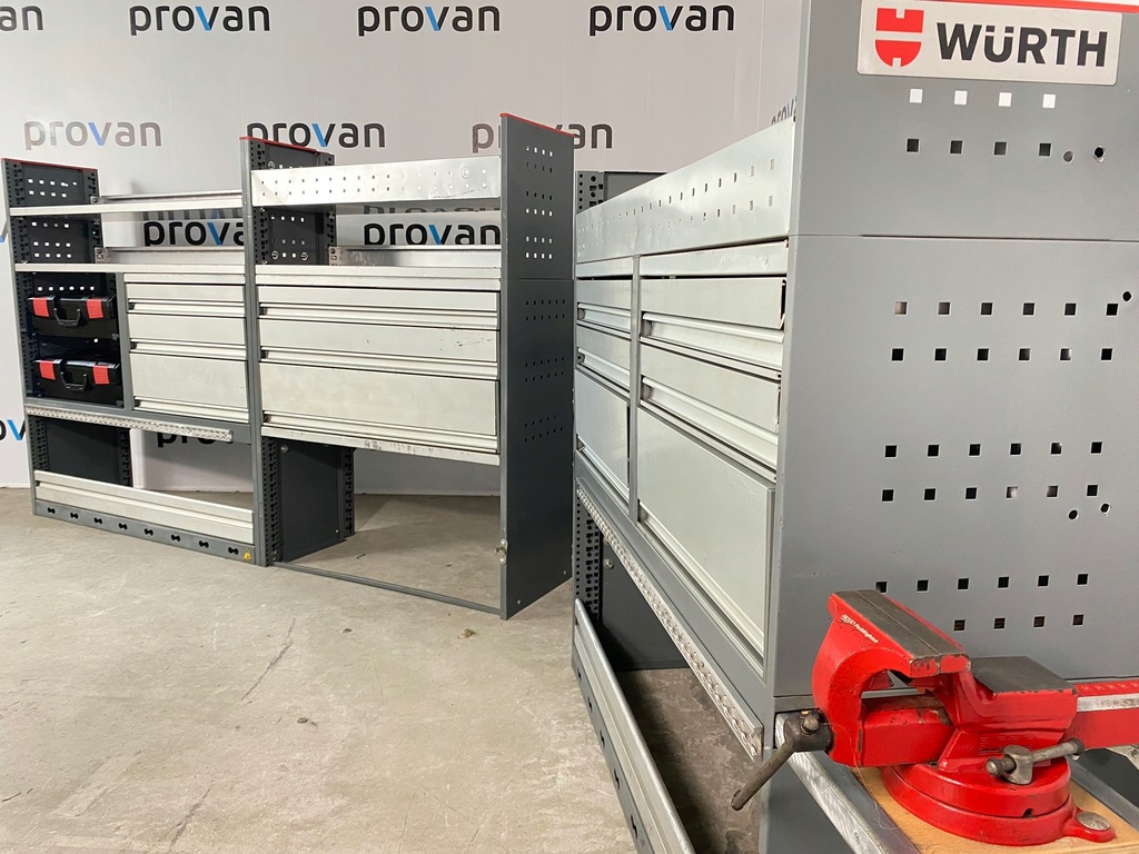 ZABUDOWA WARSZTATOWA WURTH walizki szuflady imadło - 12627562090 ...