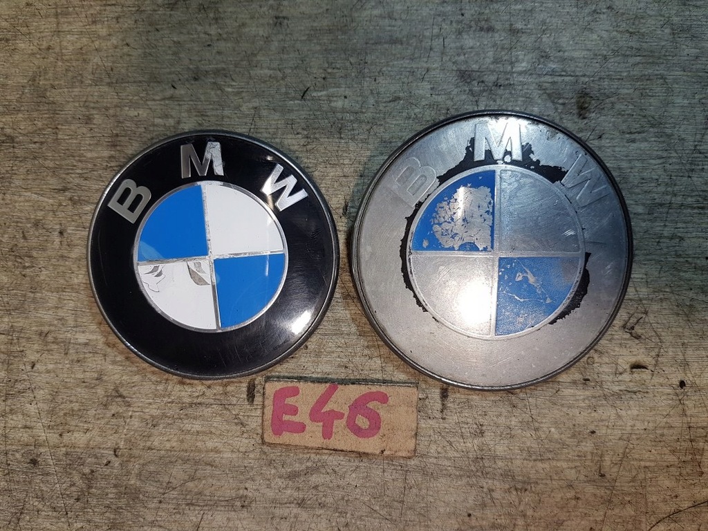 LOGO EMBLEMAT ZNACZEK KOMPLET BMW E46 - 13279470618 - oficjalne ...
