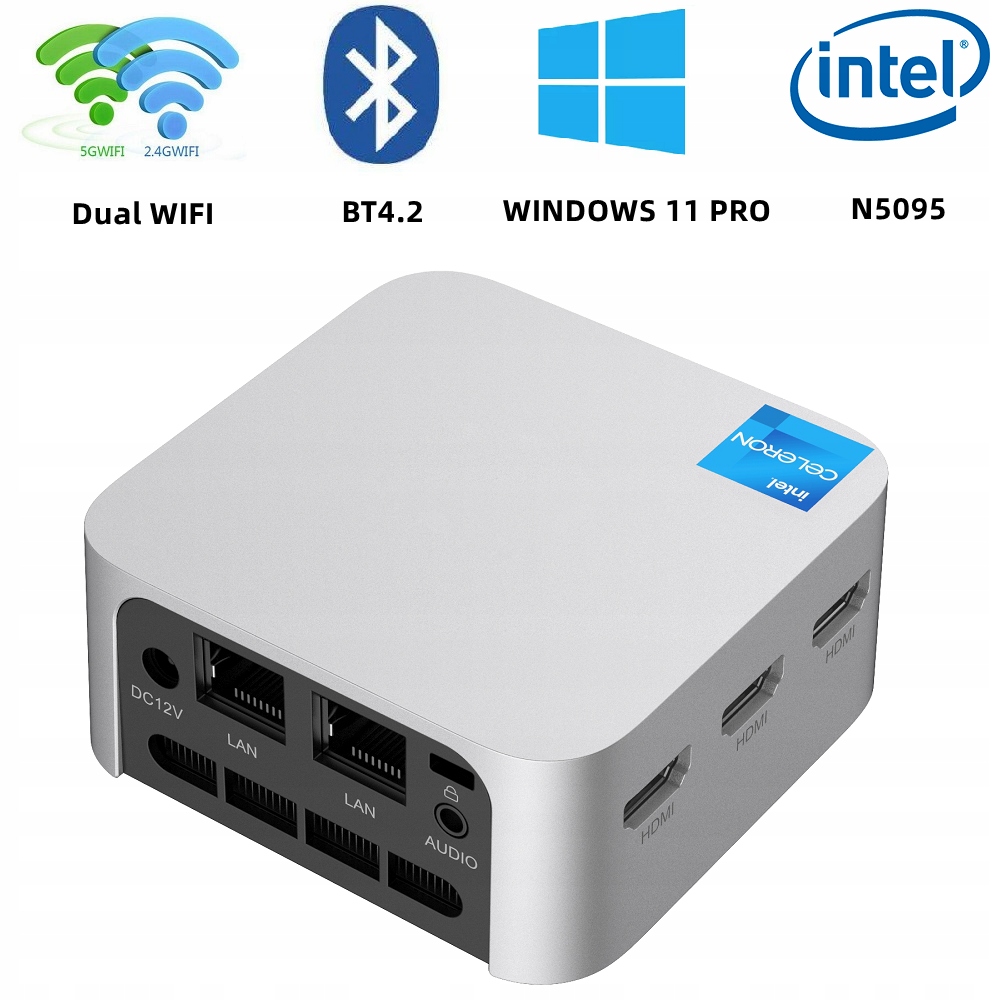 Mini PC Windows 11 Pro Intel Celeron N5095 Pocket - 13390103859 ...
