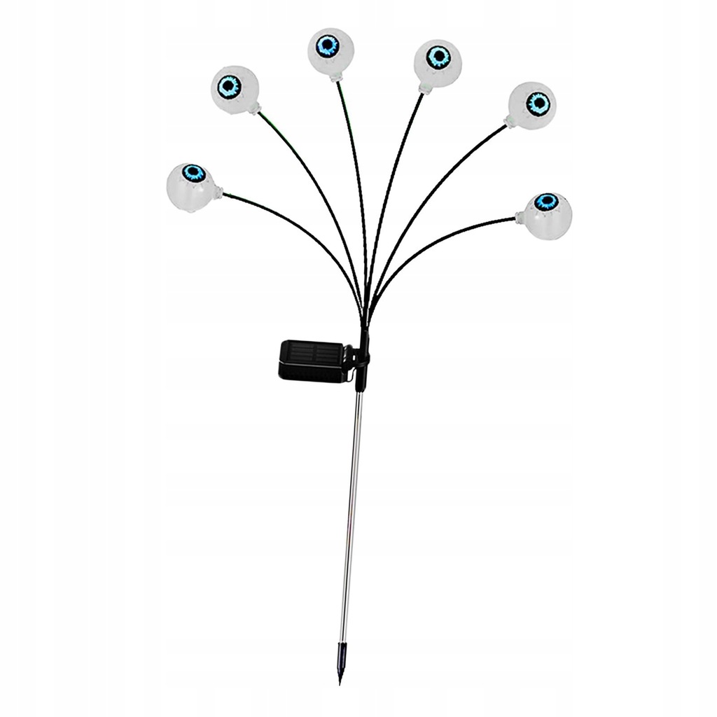 Solar Eyeball Lights Waterproof Solar Halloween LED Eyeball Red 6 head ...