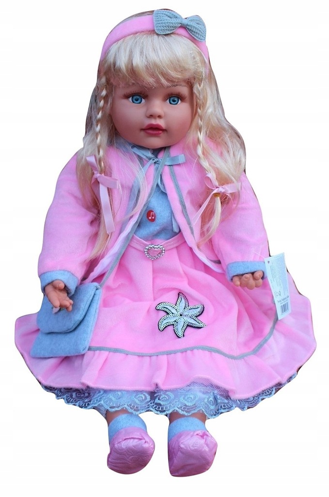 DUŻA LALKA 60 CM, MÓWI I ŚPIEWA, BOBAS, LALKI 7a - 7239072469 ...