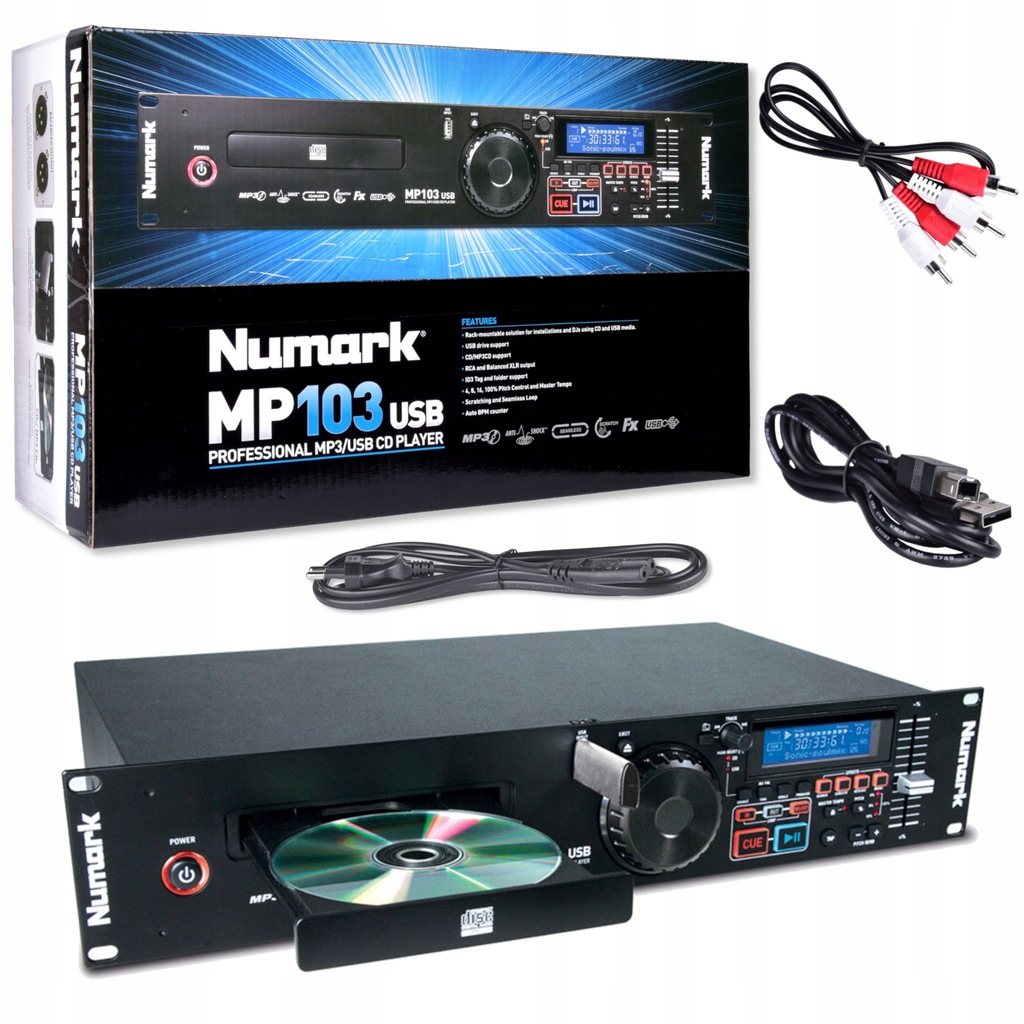 NUMARK MP 103 ODTWARZACZ CD MP3 USB - 8004998030 - oficjalne archiwum ...