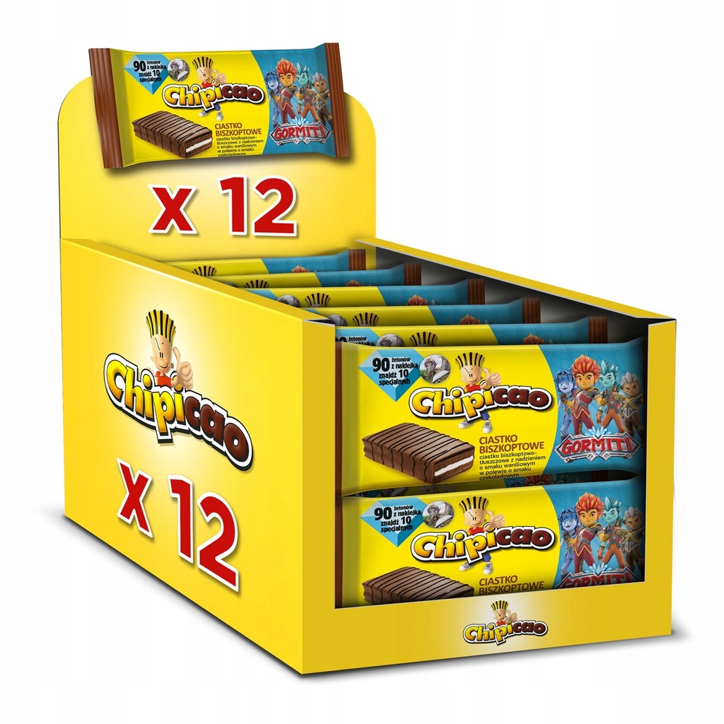 Chipicao Cake Bar 64g - 12szt. - 12611836551 - oficjalne archiwum Allegro