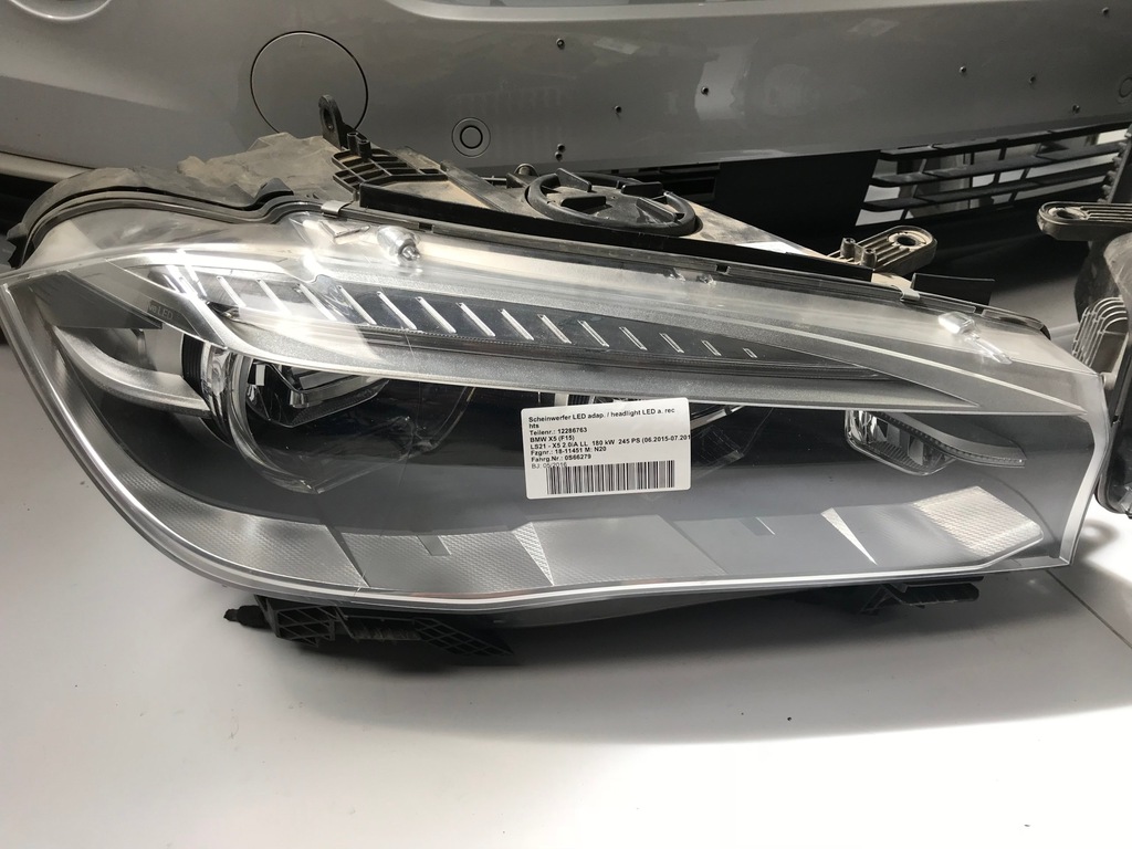 PRZÓD BMW X5 F15 MASKA ZDERZAK BŁOTNIK LED X01 - 7410363528 - oficjalne ...