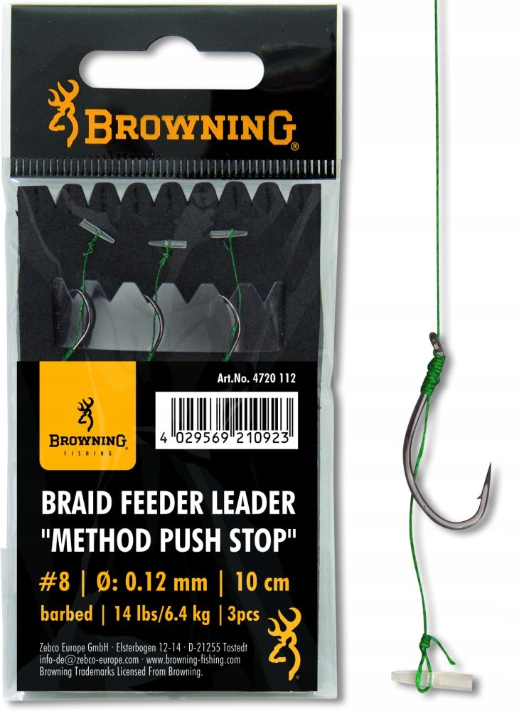 BROWNING HACZYK PRZYPON METHOD FEEDER PUSH STOP #4 - 10438707199 - oficjalne archiwum Allegro
