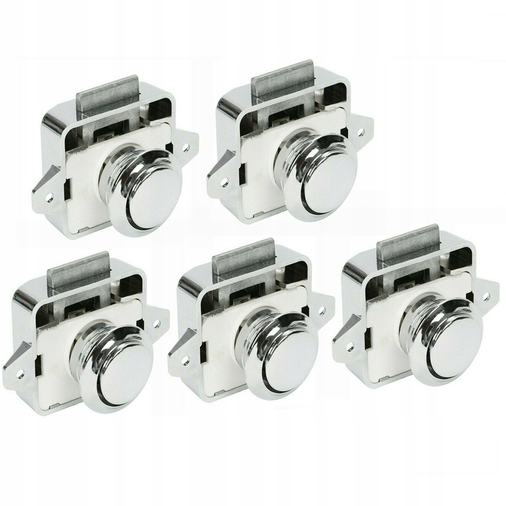 ZAMEK MEBLOWY ZATRZASKOWY WCISKANY DO SZAFKI x10 - 12250990380 - oficjalne archiwum Allegro