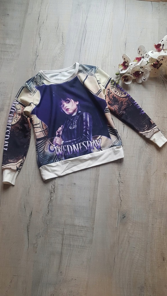Bluzka Wednesday ADDAMS r 110 - 13368220160 - oficjalne archiwum Allegro
