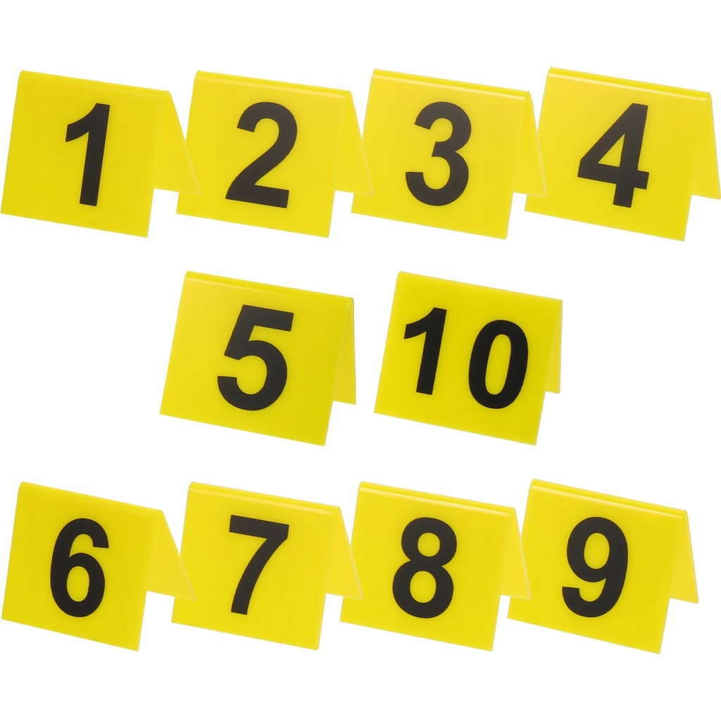 Number Marker Signage Table Card 10 Pcs - 13690703973 - oficjalne ...