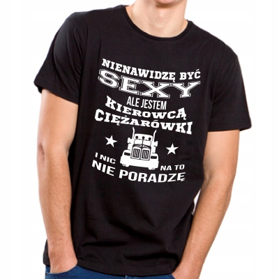 Koszulka dla KIEROWCY ciężarówki Tira prezent XL - 7726167323 - oficjalne archiwum Allegro