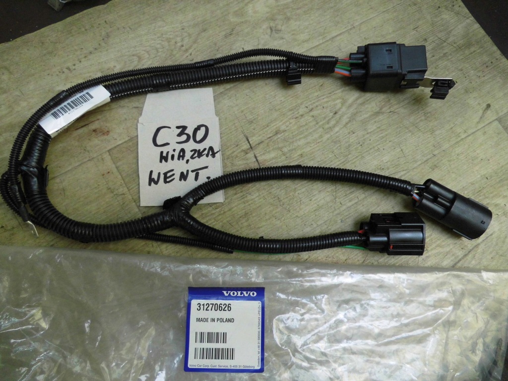 Volvo S40 II V50 C30 Wiązka Przekaźnik wentylatora - 9476112483 - oficjalne archiwum Allegro