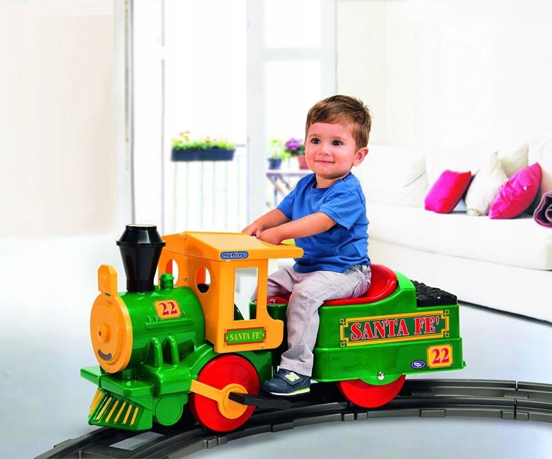 PEG PEREGO SANTA FE TRAIN kolejka na akumulator - 7663501267 ...