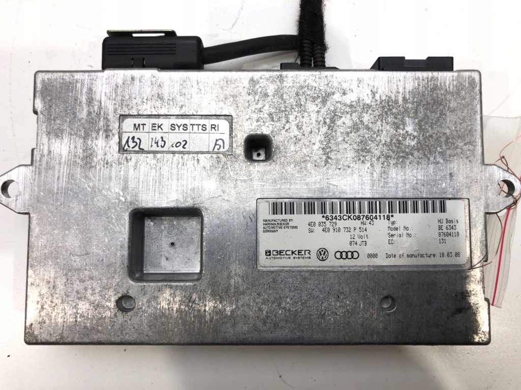 MODUŁ MMI AUDI A8 D3 4E0910732P - 12809924759 - oficjalne archiwum Allegro