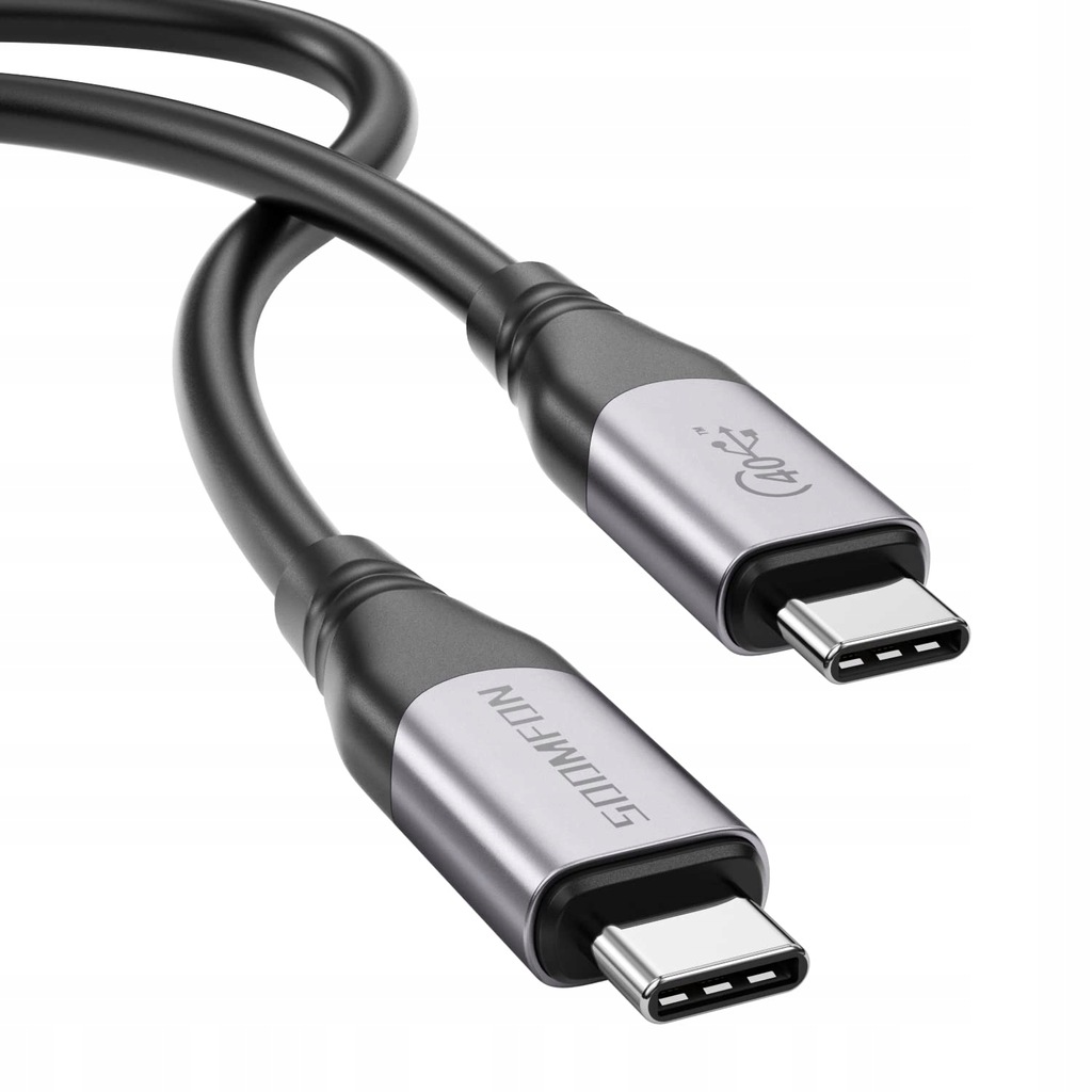 Kabel USB 4 (0,8m / 40Gb/s), Kabel USB C na USB C Certyfikat USB-IF ...