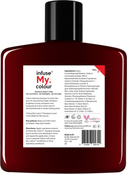 INFUSE MY COLOUR RUBY SHAMPOO szampon koloryzujący - 12906400415 ...