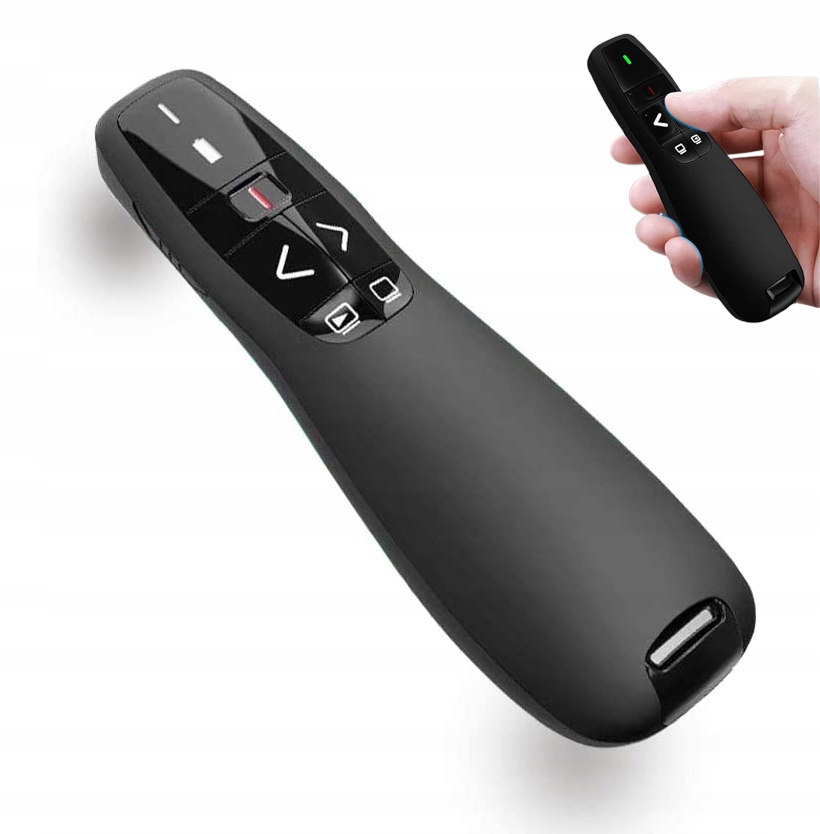 WSKAŹNIK PREZENTER LASEROWY BEZPRZEWODOWY PILOT LASER USB DO PREZENTACJI - 15192025068 ...