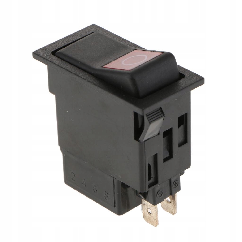 Car Truck Round On/Off Toggle 2 Pin Switch with Red Indicator light ...