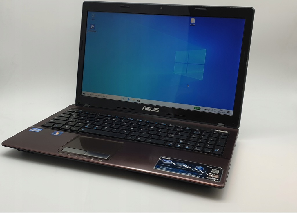 LAPTOP ASUS K53S I7-2670QM 8GB 750GB AMD 7610M 2GB - 8695743911 - oficjalne archiwum Allegro