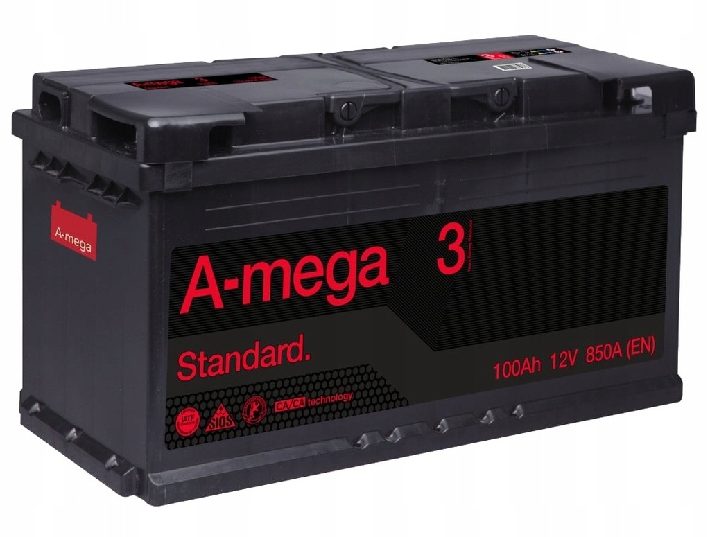 Akumulator Amega 3 Standard 100Ah 850A Nowy - 9765736588 - oficjalne ...