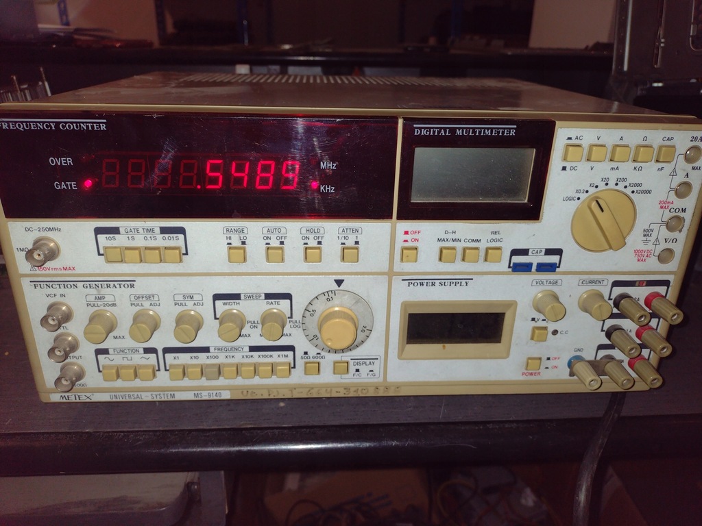 Metex MS-9140 4w1 generator multimetr zasilacz czę - 13533608809 ...